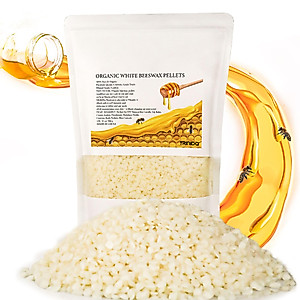 TRINIDa Beeswax Pellets 2LB(32 oz), 100% Organic White Bees Wax for DIY Candles, Beeswax for Candle Making, Skin, Body, Face, and Hair Care, Lotions, DIY Creams, Lip Balm and Soap Making Supplies