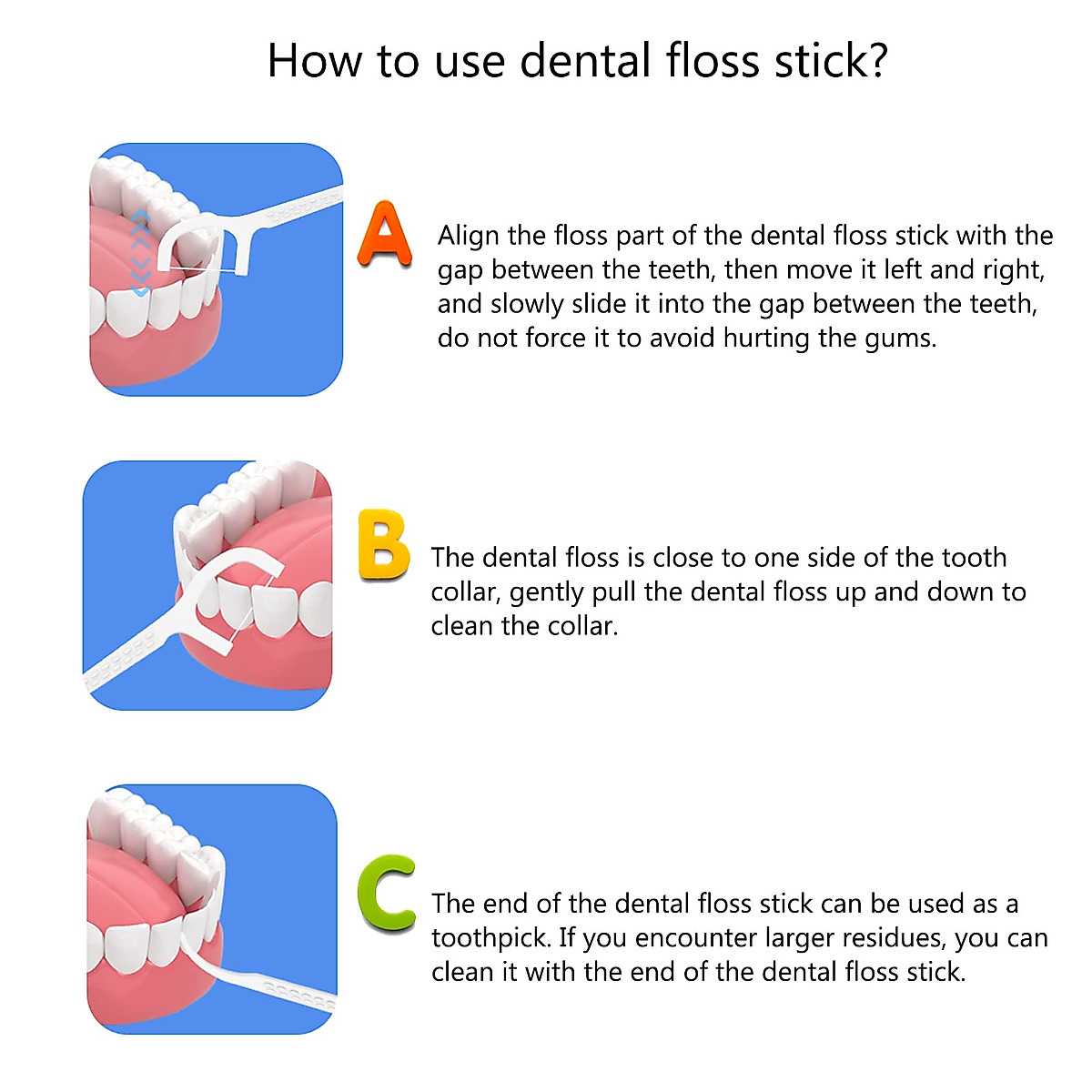 Portable Floss Dispenser Portable Dental Floss Picks Dispenser with 124 Pcs Dental Floss Automatic Floss Organizer Superfine Floss Picks for Teeth Cleaning Family Hotel Travel