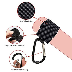 3 Pack Stroller Hooks, Stroller Hook to Free up Your Hand, Universal Multi-Purpose Stroller Clips for Hanging Diaper Bags,Purse, Perfect for Shopping Cart, Stroller, Rollator, Bicycles