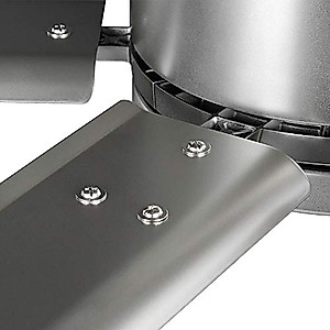 Hubbell Lighting Dual Mount Ceiling Fan 72 in. Indoor/Outdoor Nickel Wall Control