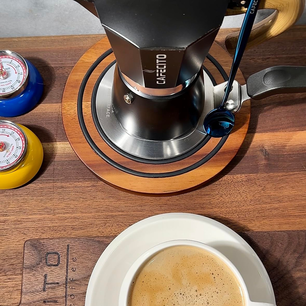 Cafecito Espresso Coffee Moka Pot | 6 Espresso Cup Moka Pot - 10 oz Manual Cuban Coffee Percolator | Italian Espresso Greca Coffee Maker | Stovetop Espresso Maker | Cafetera Cubana