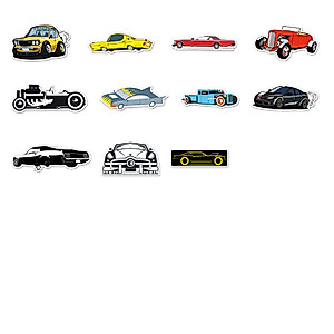 61pcs Modified Cars Speed and Passion Cartoon Doodle Stickers Car Stickers for Kids,Racing Car Stickers, Sports Car Stickers for Luggage Laptop Car Waterproof Decorative Toy Graffiti Stickers