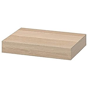 Ikea LACK Floating Wall Shelf, White-Stained Oak Effect, 30x26 Centimetres, 604.310.73