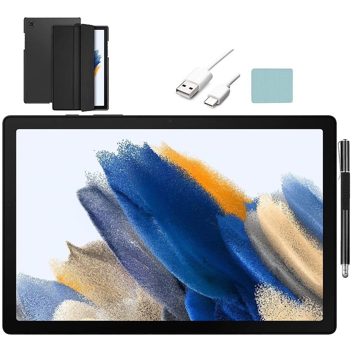 Newest Samsung Galaxy Tab A8 10.5-inch Touchscreen Wi-Fi Tablet Bundle, Octa-Core Processor, 3GB RAM, 32GB Memory, Bluetooth, Android 11 OS, Tigology Accessories
