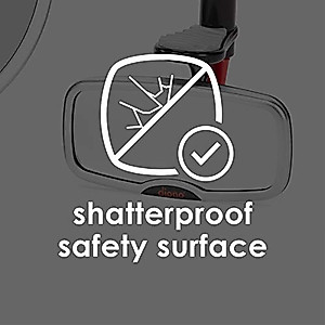 Diono Baby Car Mirror 4 Pack, Includes Safety Car Seat Mirror for Rear Facing Infant & See Me Too Rear View Baby Mirror Both Fully Adjustable with Wide Crystal Clear View, Shatterproof,