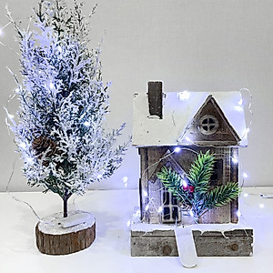 Etinga 10 Pack Fairy Lights Battery Operated String Lights, 10 LED on 3.3ft Silvery Copper Wire，for Flowers Gift Box Wedding Party Christmas Decoration (10 Pack, Cool white)