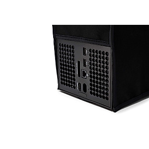 Dust Cover for XBox Series X by Foamy Lizard – THE ORIGINAL MADE IN U.S.A. TexoShield premium ultra fine soft velvet lining nylon dust guard with back cable port (Vertical)