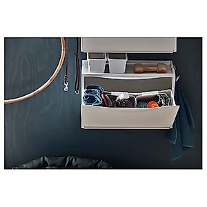 Ikea Trones Polypropylene Storage Cabinet for Storing Shoes, Gloves and Scarves , 52x18x39 cm (White) - Pack of 2