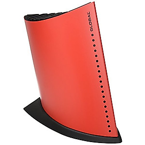 Global, Red GKB-52/CR, 10 Slot Knife Block, Medium