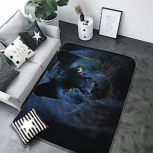 XYHH Area Rug Black Panther for Living Room Dining Room Bedroom playroom Parent-Child Game mat Study Office Room Decor lz White 3 39x60in