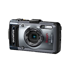 Olympus TG-1iHS 12 MP Waterproof Digital Camera with 4x Optical Zoom,Silver
