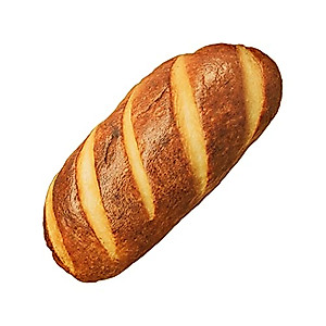 zhidiloveyou Bread Pillow Funny Stuffed Bread Shaped Pillow Toy Gift for Kids Adults, 15.7 in