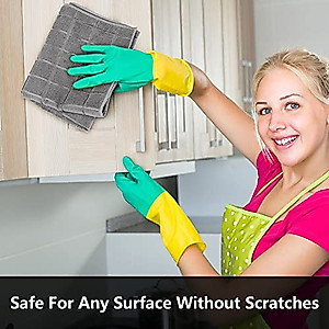 HOMEXCEL Kitchen Towels 6 Pack,Soft and Super Absorbent Hand Towels,Lint Free Waffle Weave Check Plaid Washcloths Bath Towel for Travel Gym Hotel,15 x 25 inch