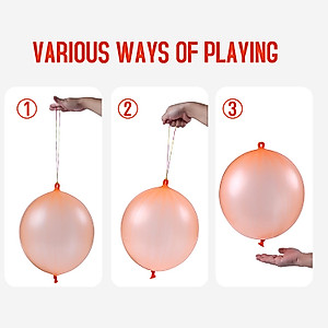 14Pcs Heavy Duty Punch Balloons - Party Favors for Kids, Fun Balloons