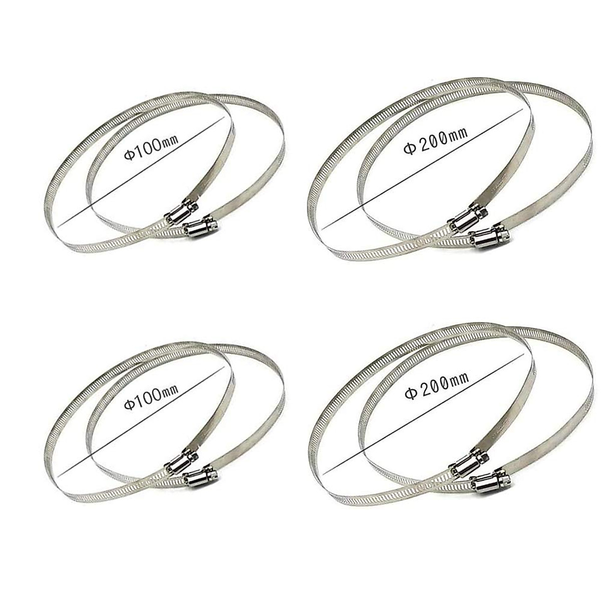 Fox Baby Universal Vertical Pole Mounting Bracket for CCTV Security Camera PTZ Dome, Wall Mounting Loop Bracket with 8 Loops (2 Pcs)