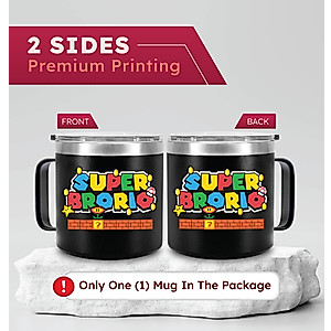 Christmas Gift for Brother, Brother Gift from Sister, Brother Birthday Gift, Gift for Older Adult Brother, Best Funny Cup or Present Idea for Big Little Teen Bro - Super Brother Mug Tumbler 14Oz