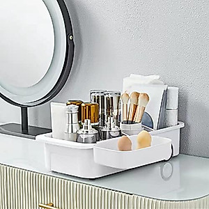MagiDeal under Sink Storage Organizer for Bathroom,Kitchen Multi Purpose Standing Rack Organizer,Bathroom Collection Baskets, White