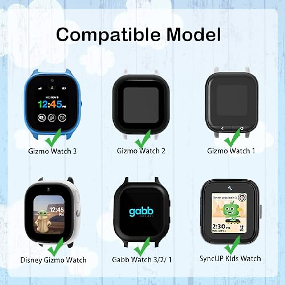 2 Packs Braided Nylon Bands Compatible with Gizmo Watch 3/2/1 Band for Kids,20mm Sost Breathable Elastic Stretchy Watch Band Replacement with Adjustable Buckle