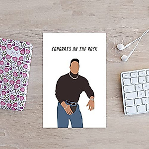 The Rock Engagement Card, Wedding Congratulations Card, Funny Engagement Card, Dwayne Johnson Card