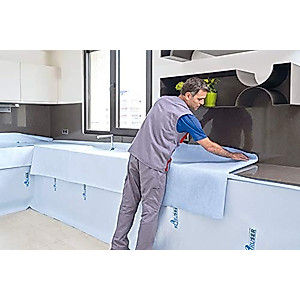 KORUSER Temporary Floor Protection 36’’ x 100’ - Anti Slip, Easily Applied Save Your Time - 100% Paint Proof – Reusable Material,Coverage of 300 sqft!