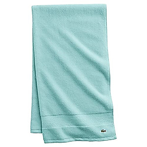 Lacoste Heritage Supima Cotton Bath Sheet, Mint, 35" x 70"