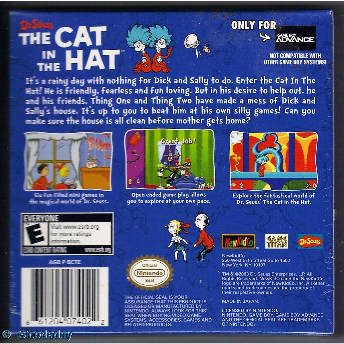 Dr Seuss: The Cat in the Hat - Game Boy Advance