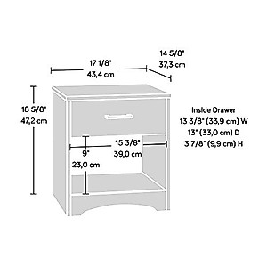 Sauder 424262 Beginnings Night Stand, Summer Oak Finish