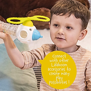 Lalaboom - Soft Links and Educational Beads - Learning Toy – Step by Step Shapes and Colors Construction Game for Children from 10 Months to 4 Years. Preschool Beads to Assemble - 10 Pieces - BL680