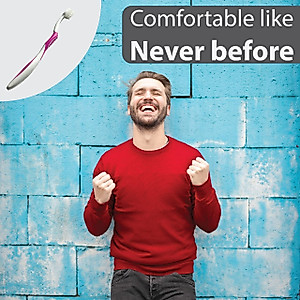 SDC Extra Soft Manual Toothbrush for Sensitive or Damaged Gums -Toothbrush for Adults os Ideal for use During and After perio Therapy | maintains Oral Hygiene (3-Pack)