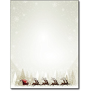 Santa & Reindeer Christmas Paper - 80 Sheets