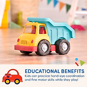 Battat- Wonder Wheels- Dump Truck – Toy Truck For Toddlers – Moveable Parts- Durable & Sturdy Construction Toy – Recyclable – Dump Truck