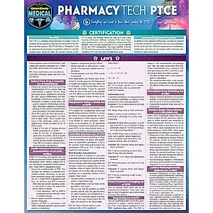 Pharmacy Technician PTCE QuickStudy Laminated Reference Guide (QuickStudy Medical)