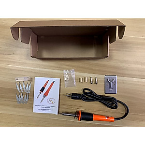 Niuelai Professional Heat Cutter Kit(16pcs),Hot Knife for Cutting & Carving Foam Making Stencils and Cutting Vinyl & Plastic,Multipurpose Stencil&Plastic Cutter for Fun Crafting