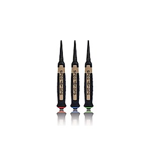 Spec Ops - SPEC-N1-3PK Tools Nail Set Punch 3-Piece Kit Includes 1/32", 1/16", 3/32", Shock-Absorbing Grip, 3% Donated to Veterans Black/Tan