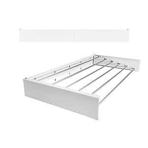 foxydry HIDE Wall Mounted Clothes Airer Balcony Wall Mounted Clothes Airer Outdoor Indoor Retractable Clothes Drying Rack (28 Inch, White (Limited Edition))