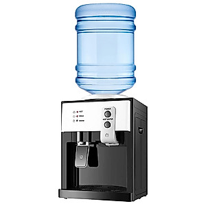 SNKOURIN Top Loading Water Cooler Dispenser, Water Dispenser for 5 Gallon Bottle, 3 Temperature Settings,Hot & Cold Water Cooler Dispenser for Home Office Coffee Tea Bar Dormitory,White