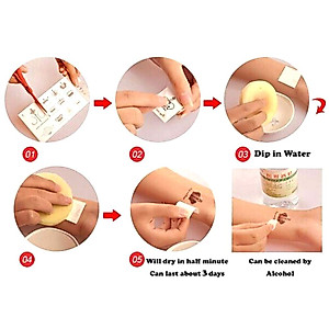 Flower Temporary Tattoos for Women Adults 3D Butterfly Rose Tattoo Sexy Fake Tattoo Stickers Waterproof Body Art Temp Tattoo Paper Colored Floral Lily Lotus Peony Festival Makeup Tattoo 12 Sheets