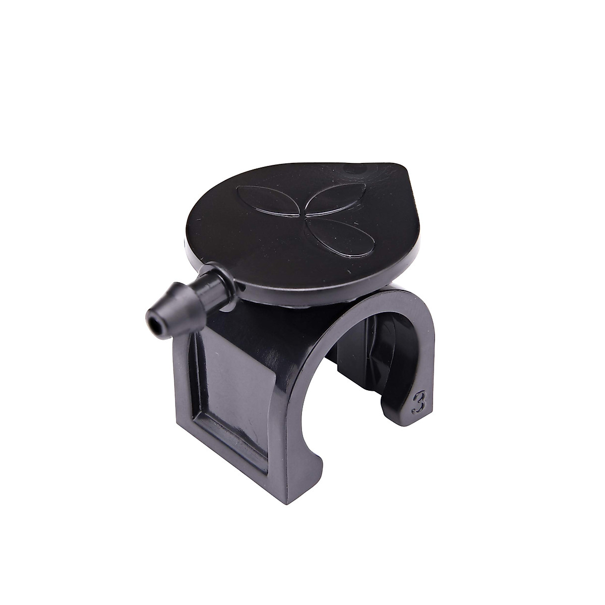 Raindrip CNP05B Clamp N Pierce Connector, for Drip Irrigation Supply Tubing and Drip Irrigation Systems, Self-Piercing, 5-Pack, Black