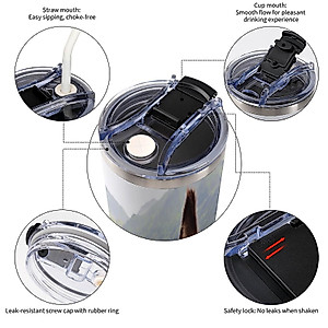 Niapessel Leak Proof Tumbler, Insulated Water Bottles with Straw, Funny Donkey Insulated Cup with Handle 40 Oz Stainless Steel Flask for School, Travel, Car, Sports, Work