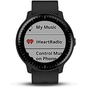 Garmin vivoactive 3 Music GPS Smartwatch 010-N1985-01, Black with Silver Hardware, Music Storage and Playback (Renewed)