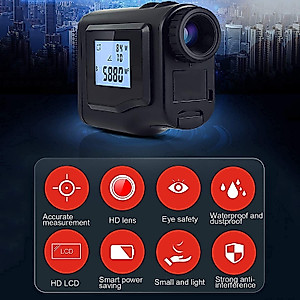 FIDDAA Golf Rangefinder,6X Hunting Laser Rangefinder,LCD Screen Display,