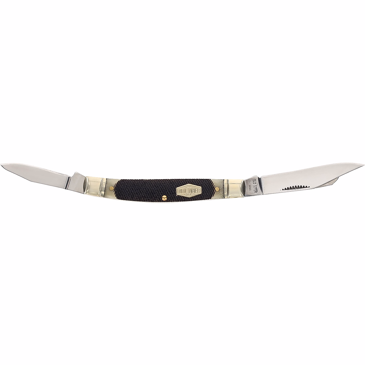 Old Timer 34OTB Genuine Bone Middleman 5.6in S.S. Traditional Folding Knife with 2.4in Clip Point and Bone Handle for Outdoor, Hunting, Camping and EDC