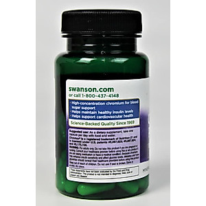 Swanson Chromium Picolinate 200 mcg 60 Capsules (2 Pack)