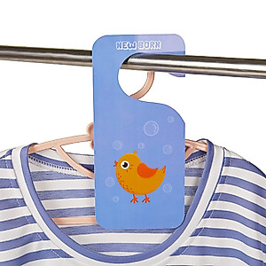 Nursery Closet Organizer and Storage Set - Hangers for Baby Clothes, Closet Size Dividers (Newborn Infant to Toddler), Large Collapsible Storage & Laundry Baskets - All in One Solution