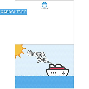 Cruise On Cruise Staff Thank You Cards from [6 Pack]