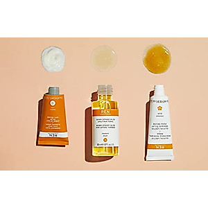 REN Clean Skincare Glow One Step Further Radiance Kit - Ready Steady Glow Daily AHA Tonic, Overnight Glow Dark Spot Sleeping Cream, Glycol Lactic Radiance Renewal Mask, ($50 Value)