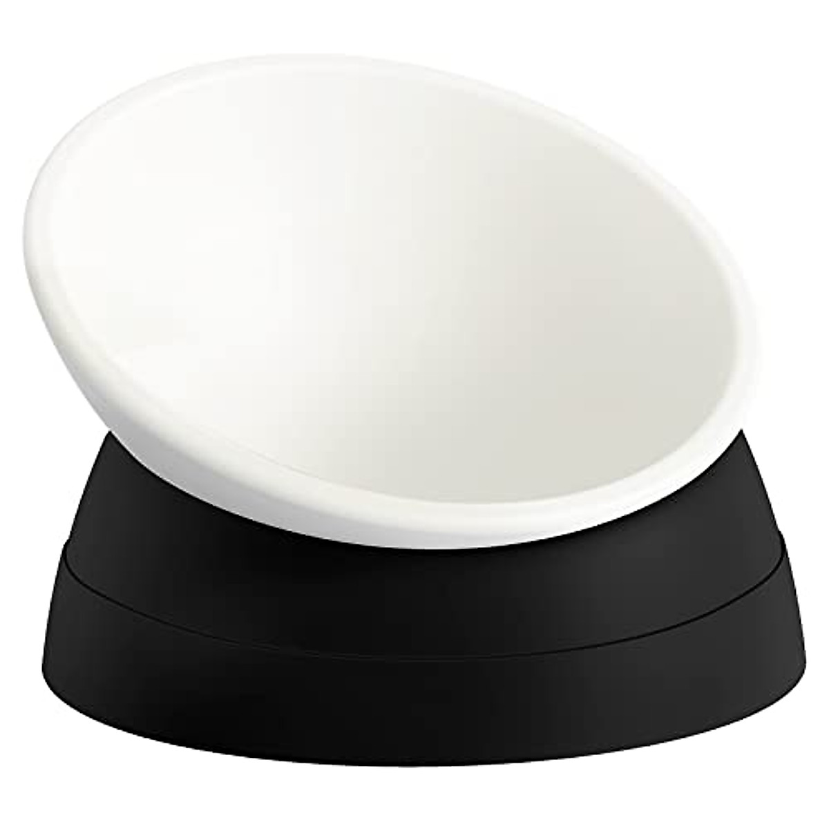 Hi, Ravitat Cat Bowls Elevated Cat Food Bowl Adjustable Cat Dish Anti-Slip and Anti-Noise Raised Cat Bowl Protecting Pet’s Spine Thickened Plastic Bowl Suitable for Indoor Cats, 17 Oz