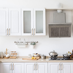 KNOKLOCK 10 Pack 5 Inch(128mm) Kitchen Cabinet Handles Gold Knurled Cabinet Pulls Kitchen Cabinet Hardware Drawer Pulls for Dresser Cupboard Wardrobe