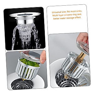 Kitchen Sink Stopper Toilet Toilet Sink Dish Drainer Sink Universal Drain Stopper Sink Basin Stopper Brass Bouncing Core Tub