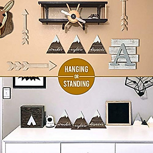 3pc Mountain Decor, Woodland Forest Decor for Nursery Wall Decor, Baby Decor for Nursery, Adventure Nursery Decor for Boy or Girl